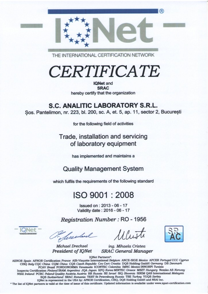 Ceriticat SRAC | Analitic Laboratory